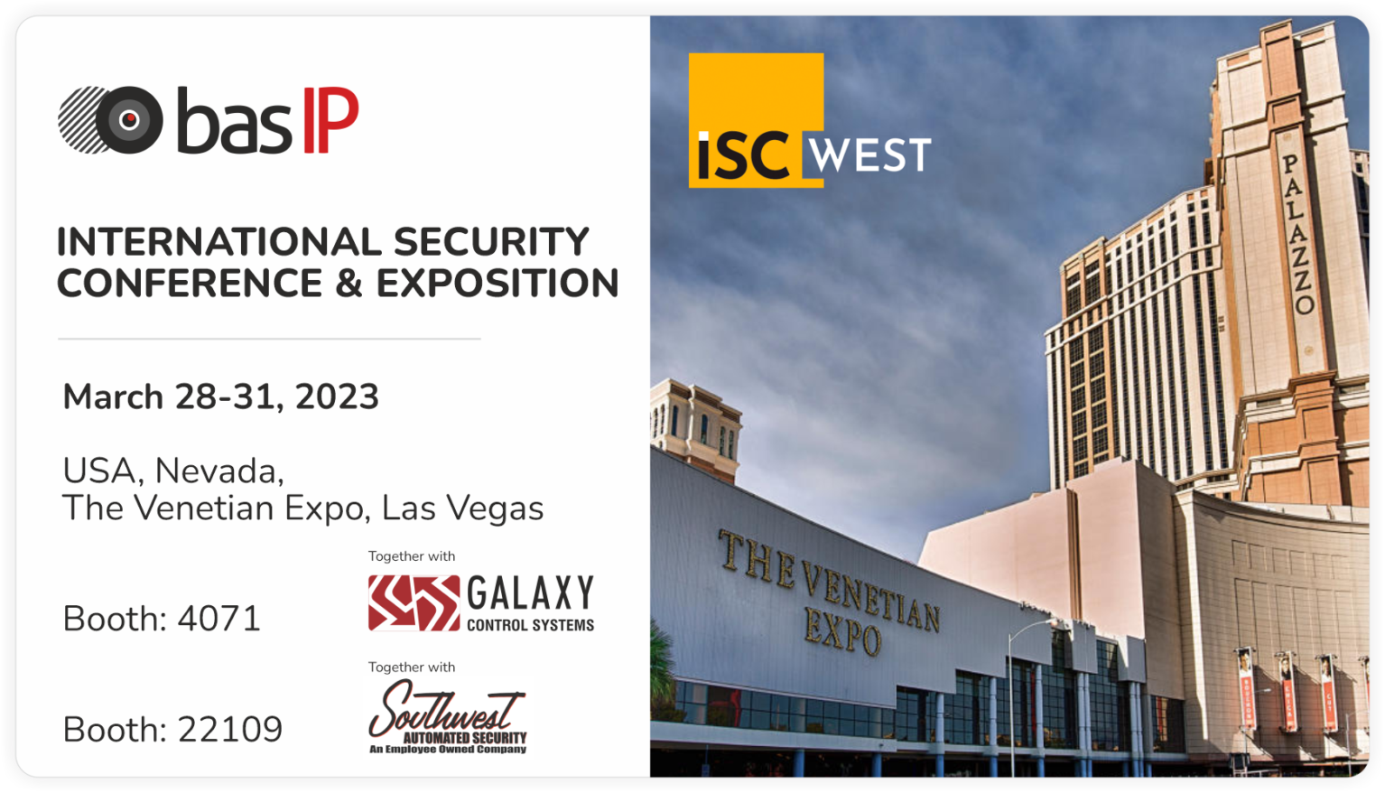 BAS-IP en la ISC West 2023 - BAS-IP