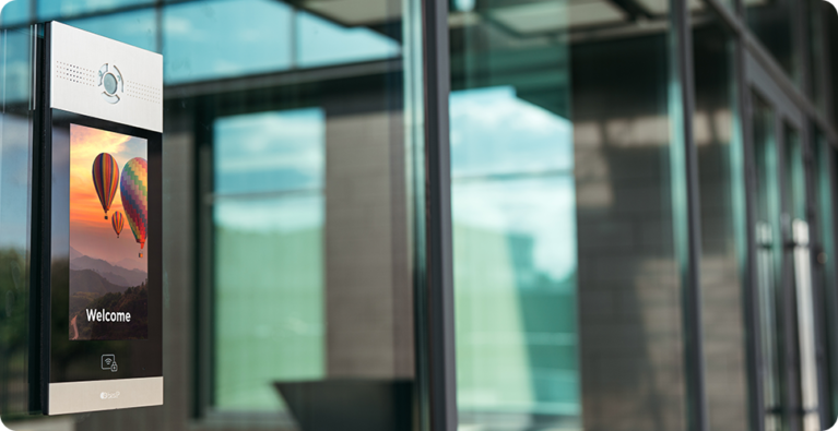 Modern Entry Doors with Integrated IP Intercom Systems - BAS-IP