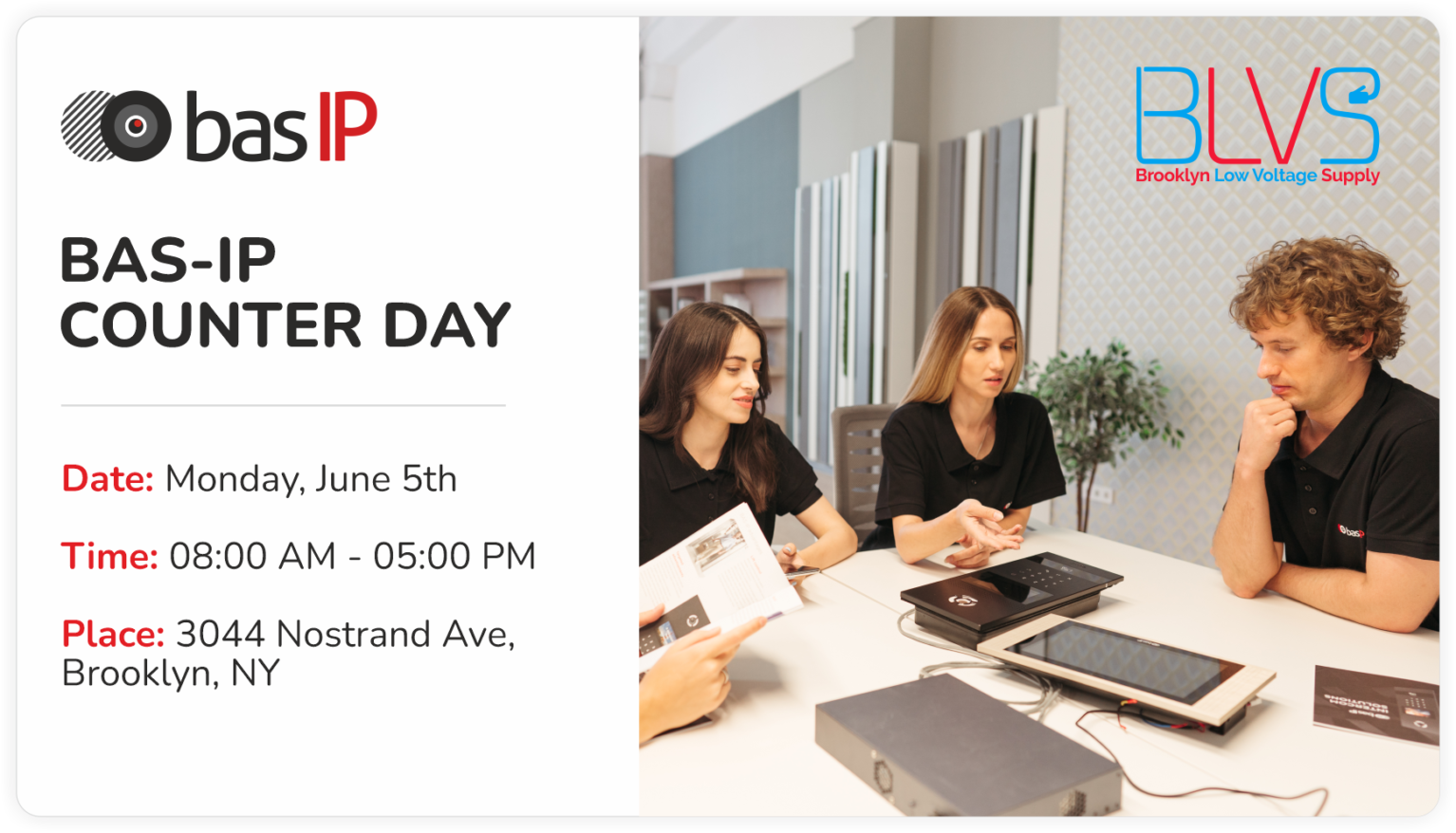 BAS-IP Counter Day in Brooklyn, NY, June 5th - BAS-IP