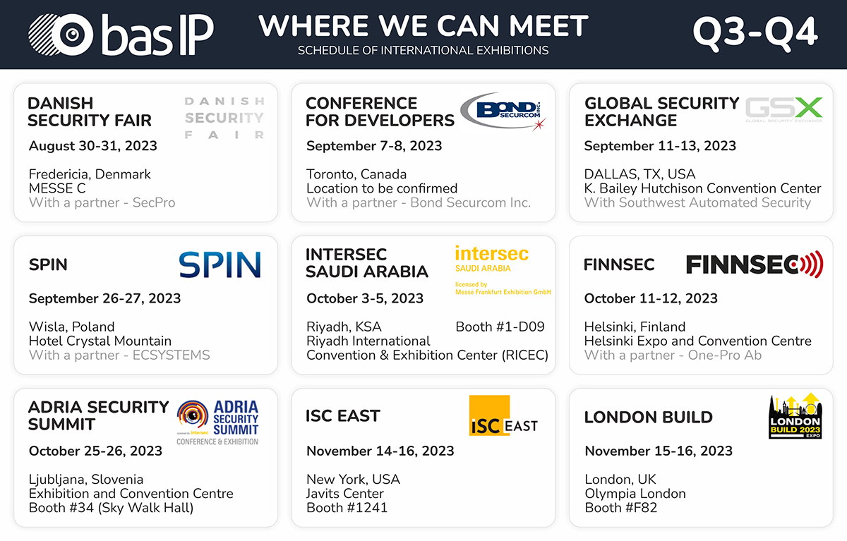 Exhibitions and events in the second half of 2023 - BAS-IP