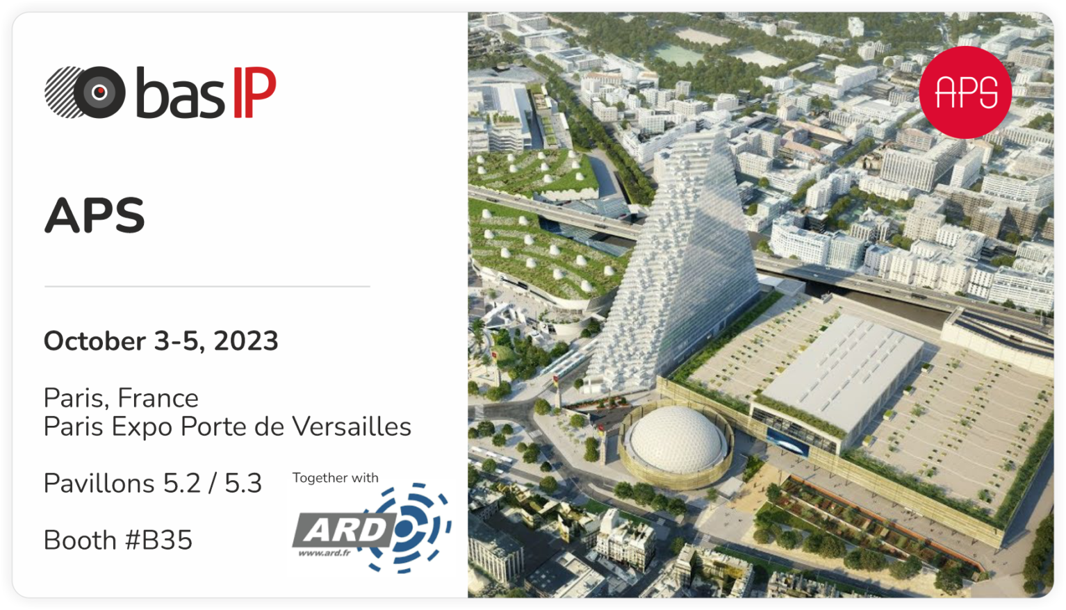 BAS-IP at APS 2023 in France - BAS-IP