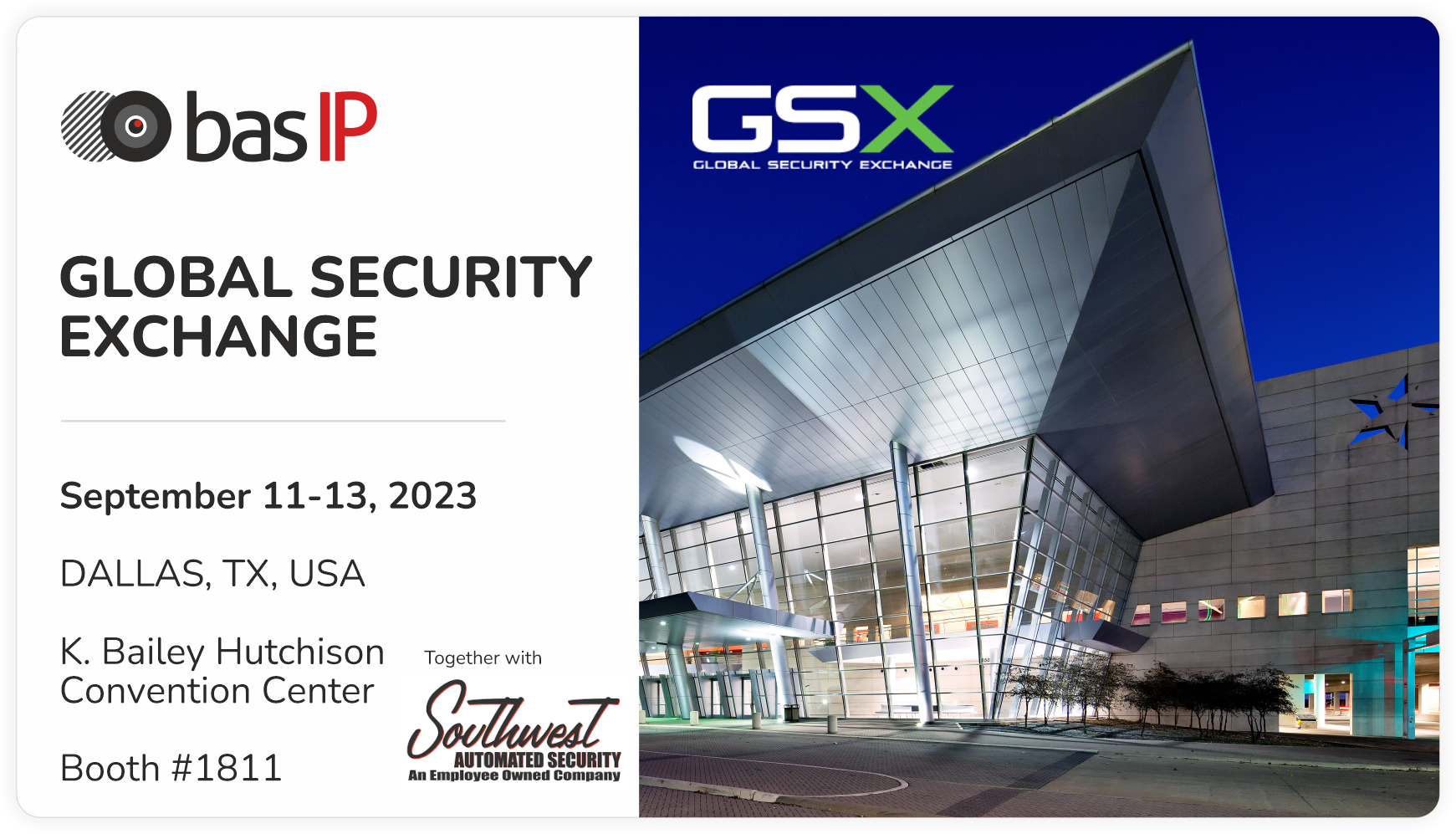 BAS-IP at GSX 2023: Meet us at Booth 1811! - BAS-IP