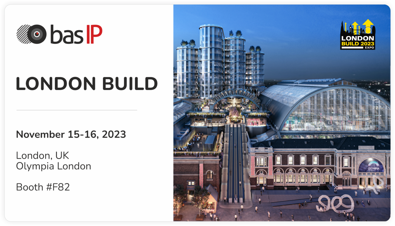 BAS-IP auf der London Build 2023 - BAS-IP