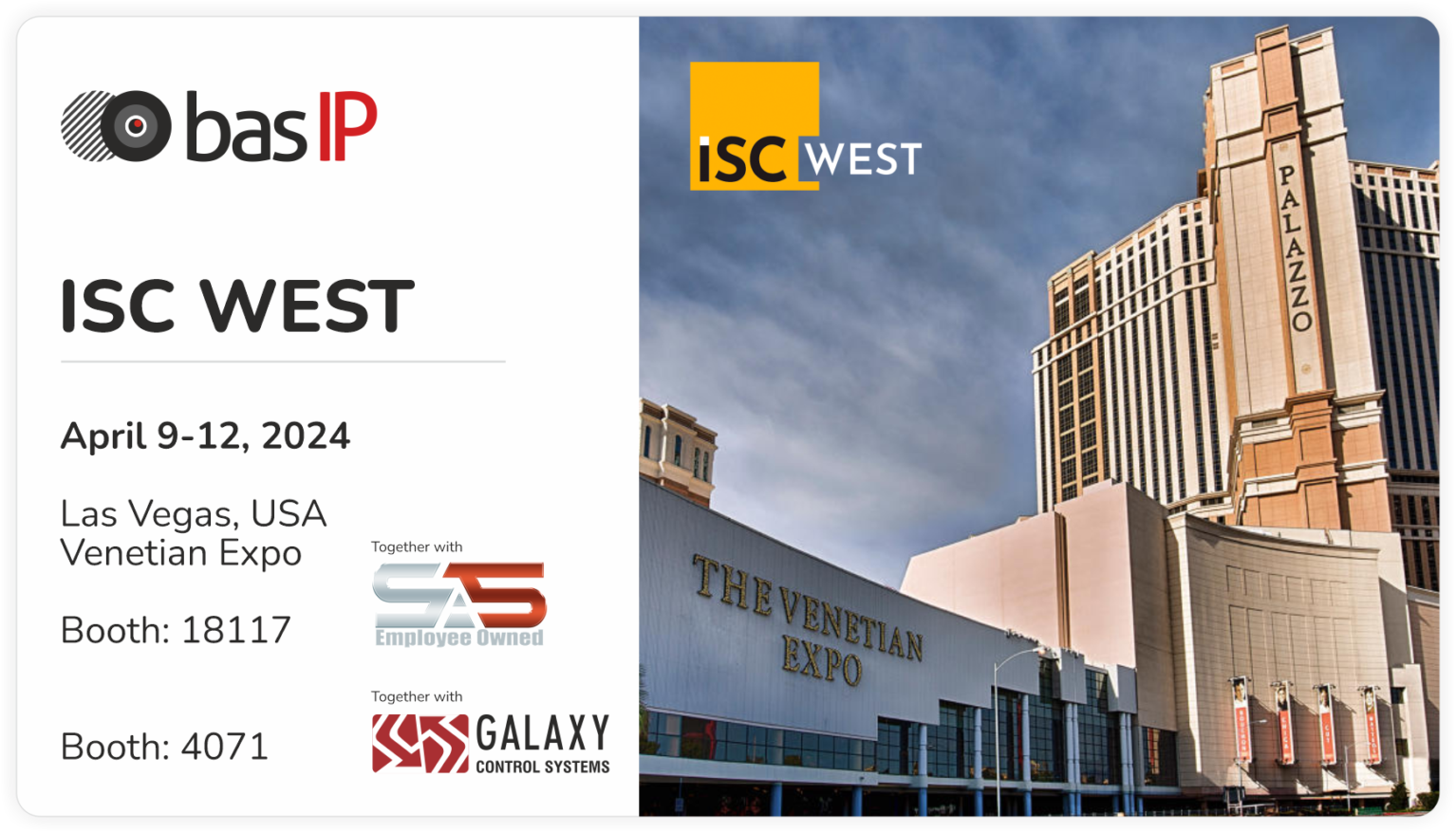 BAS-IP auf der ISC West 2024 - BAS-IP