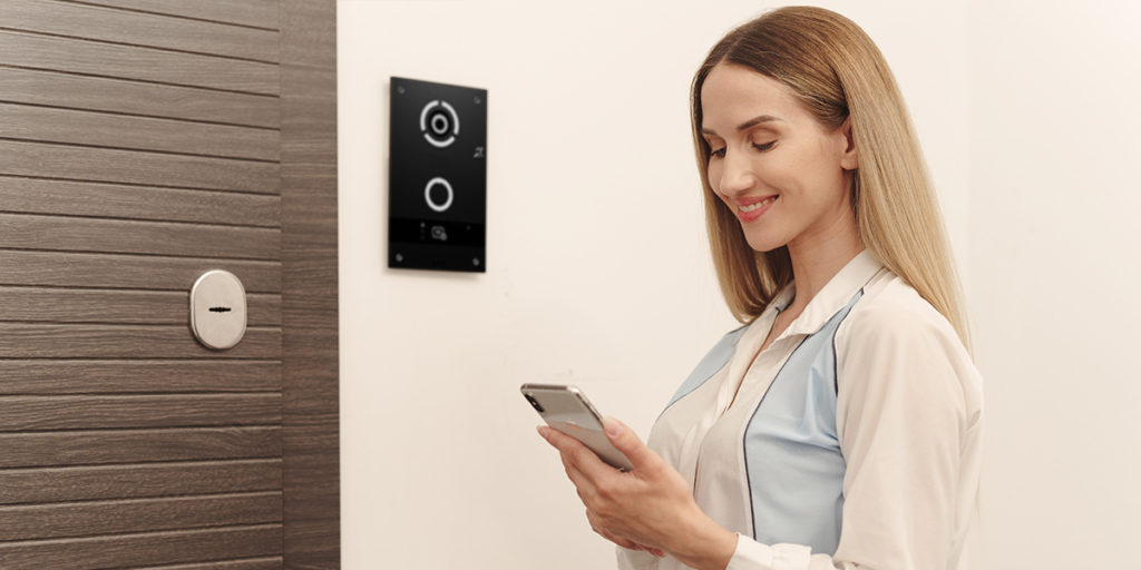 One Button Intercom Panel with Induction Loop & Status indicator