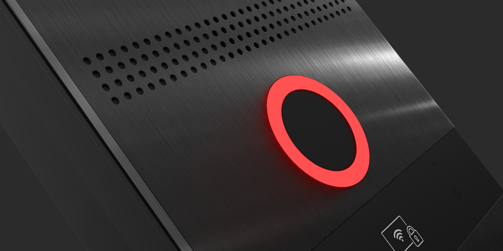 One Button Intercom Panel with Induction Loop & Status indicator