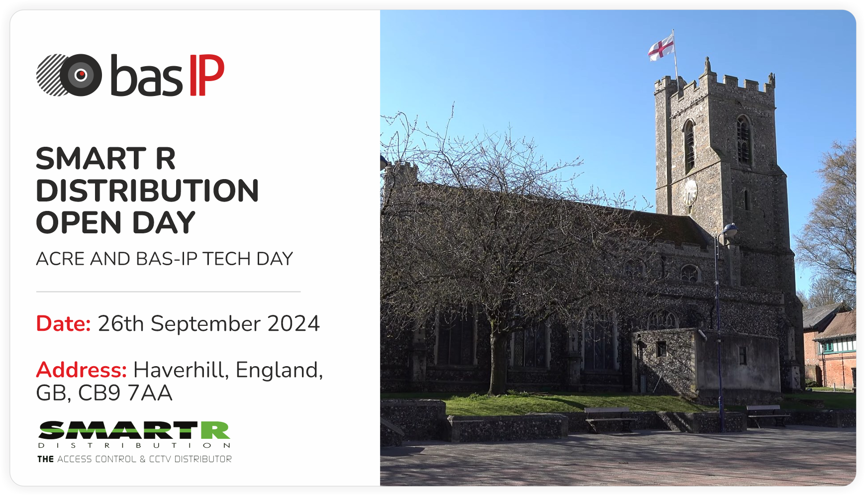BAS-IP tại Ngày hội mở cửa phân phối Smart R - Haverhill, Vương quốc Anh - BAS-IP